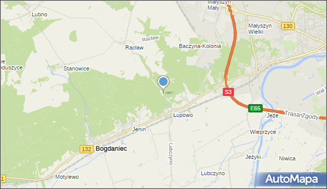 Mapa Leśniczówka Łupowo, Leśniczówka Łupowo na mapie Targeo